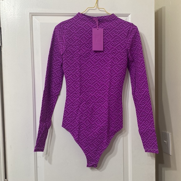 SKIMS | Tops | Fendi X Skims Purple Bodysuit | Poshmark